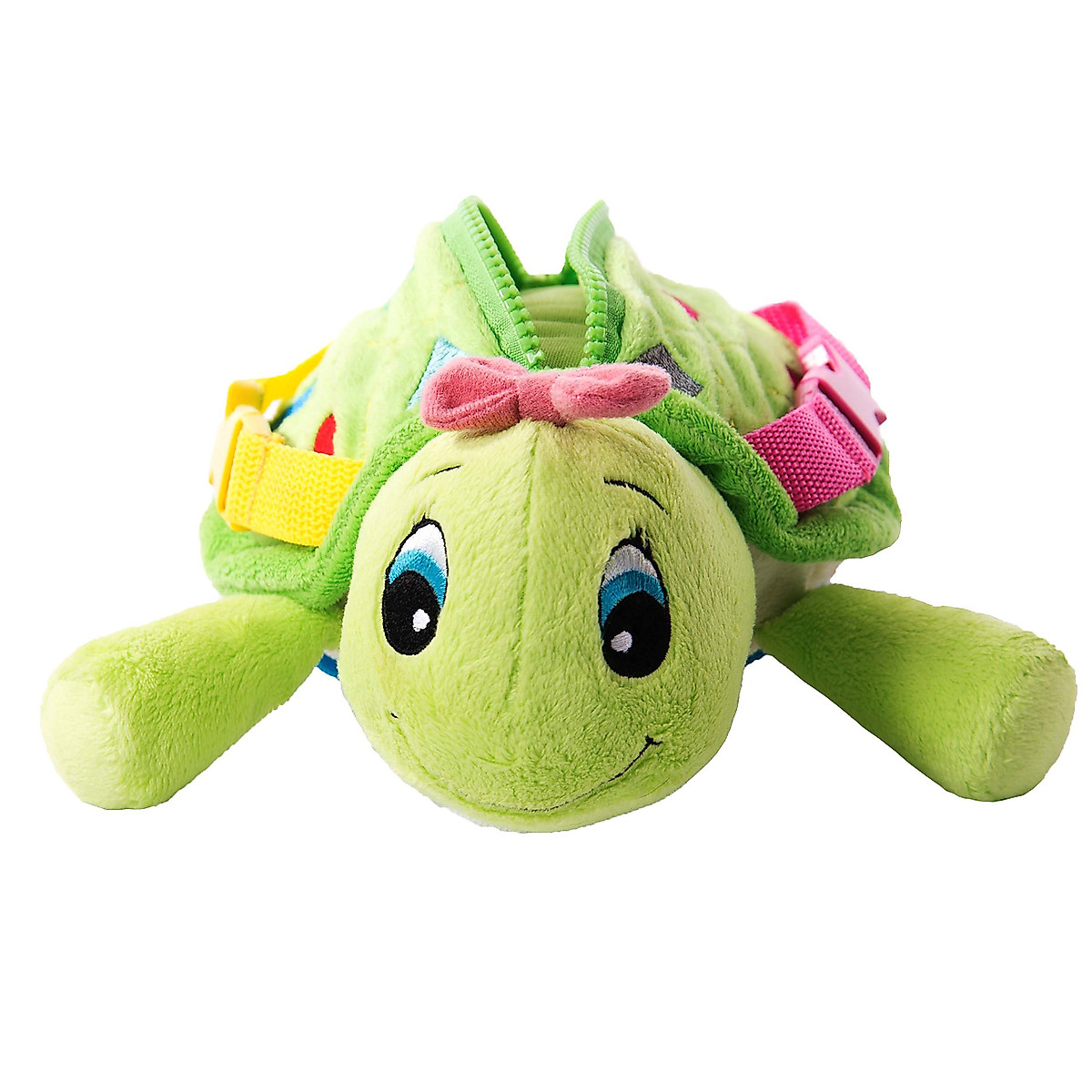 Buckle Toys - Belle Turtle - Learning Activity - Develop Motor Skills and Problem Solving - Counting and Color Recognition - Airplane Travel Essentials Kids