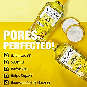 Dickinson's Original Witch Hazel Pore Perfecting Toner, 100% Natural, 16 Ounce Fragrance free