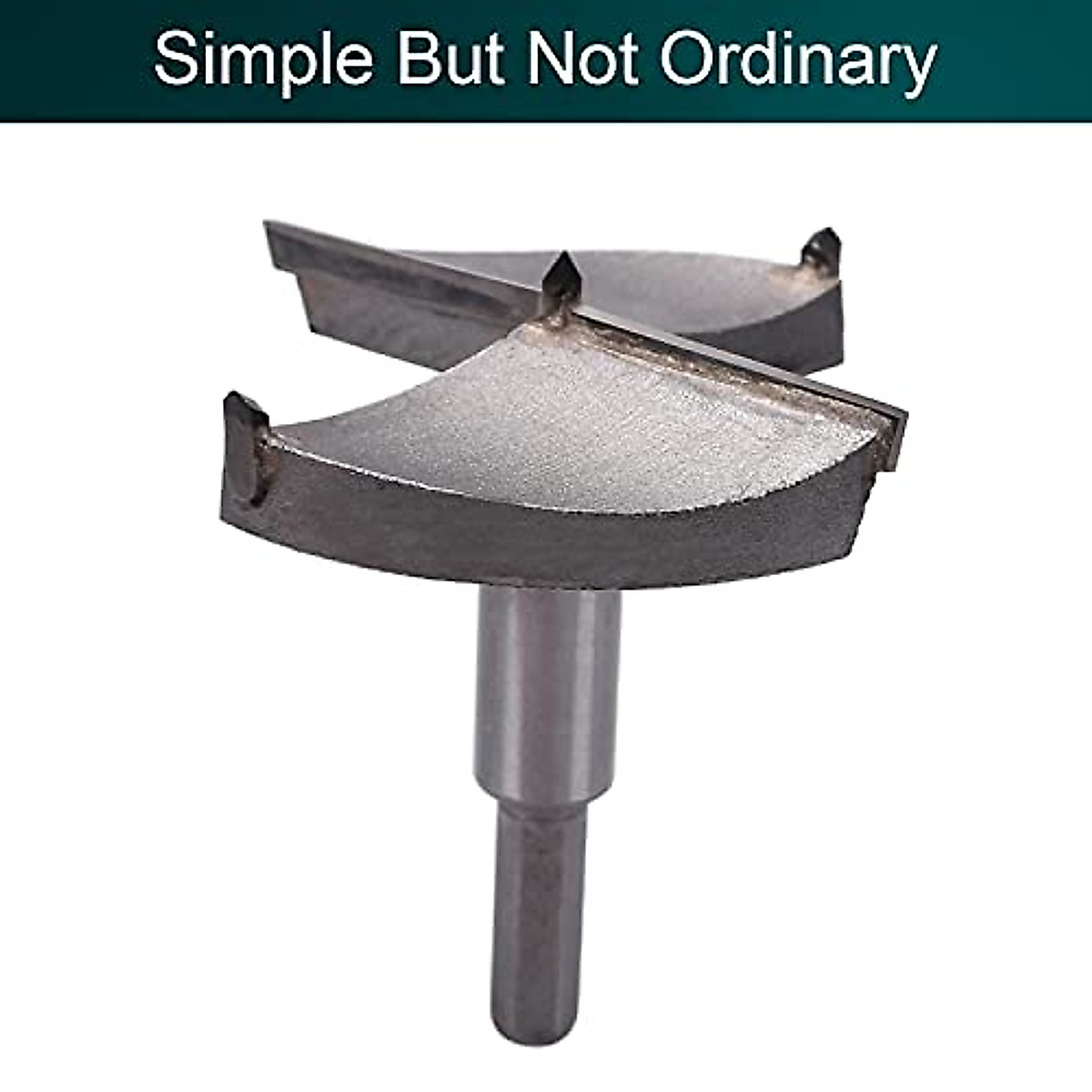 Hegebeck Forstner Drill Bit, 3.3" Wood Drilling Hole Saw Drill Bit, Carbide Tipped Drilling Cutter with 2/5inch Hex Handle, for Wood Plastic Plywood