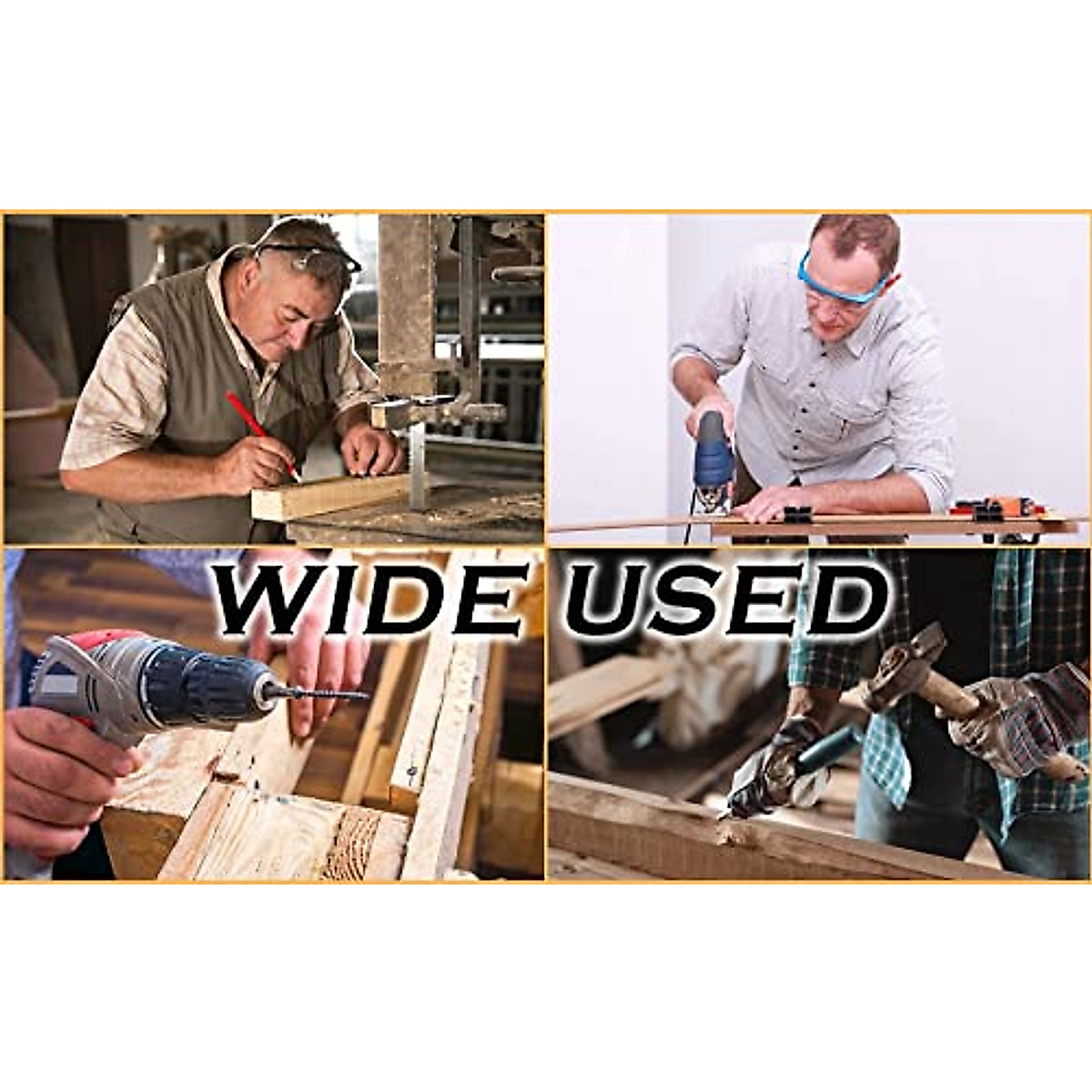 luluxing 4Pcs 304 Stainless Steel C Clamp Tiger Clamp Woodworking Clamp Heavy Duty C-clamp With Wide Jaw Openings