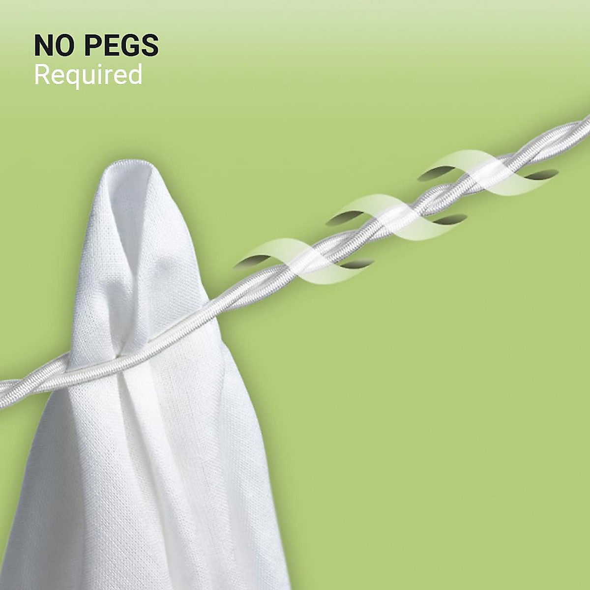 Design Go Go Travel Clothes Line, White, One Size