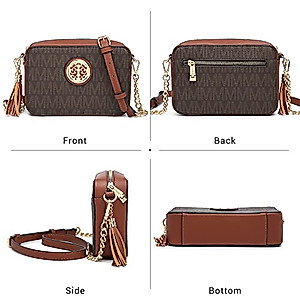 MKP Lightweight Medium Fashion Crossbody Bags Purses for Women Signature Shoulder Messenger Bag with Tassel Zipper Pocket