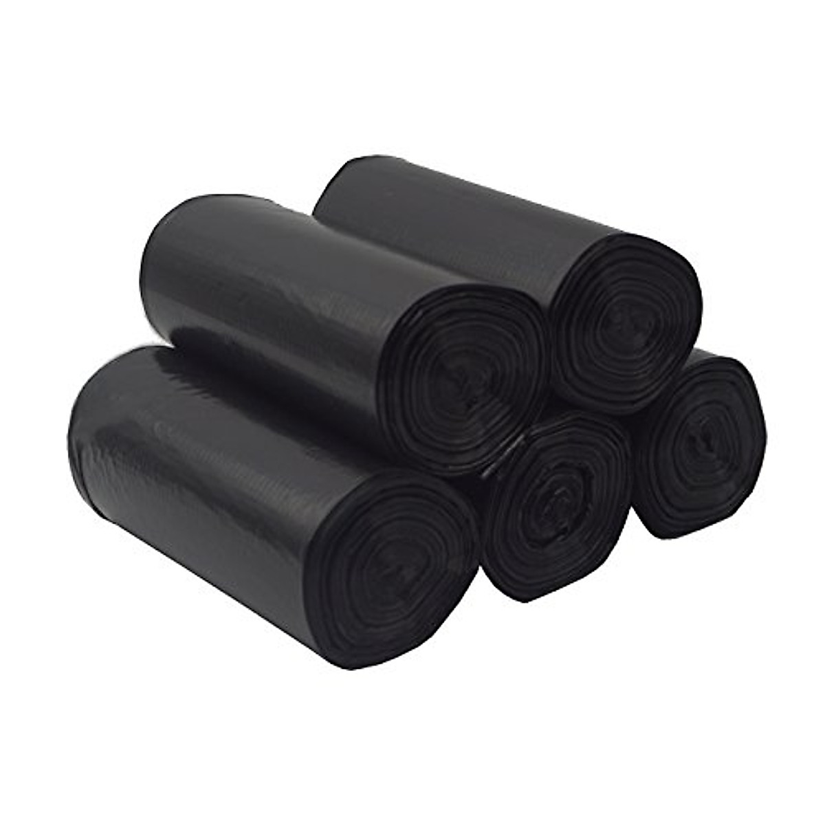 Black Trash Bag,Gereen 2 Gallon Black Trash bag Garbage Bag Trash Can Liner (2 Gallon (150 Count), Black)