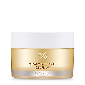 Dr.Ceuracle Royal Vita Propolis 33 Cream (50ml / 1.69 fl. oz.) - Ultimate Glow and Nourish Cream for Radiant Skin, Vitamin, Propolis, Royal Jelly Extract