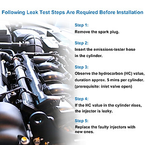 X AUTOHAUX 16450-5LA-A01 Fuel Injector Nozzle Flow Matched Replacement for Honda Accord 13-17 for Honda CR-V 15-17 for Acura ILX TLX 15-17 2.4L 4pcs
