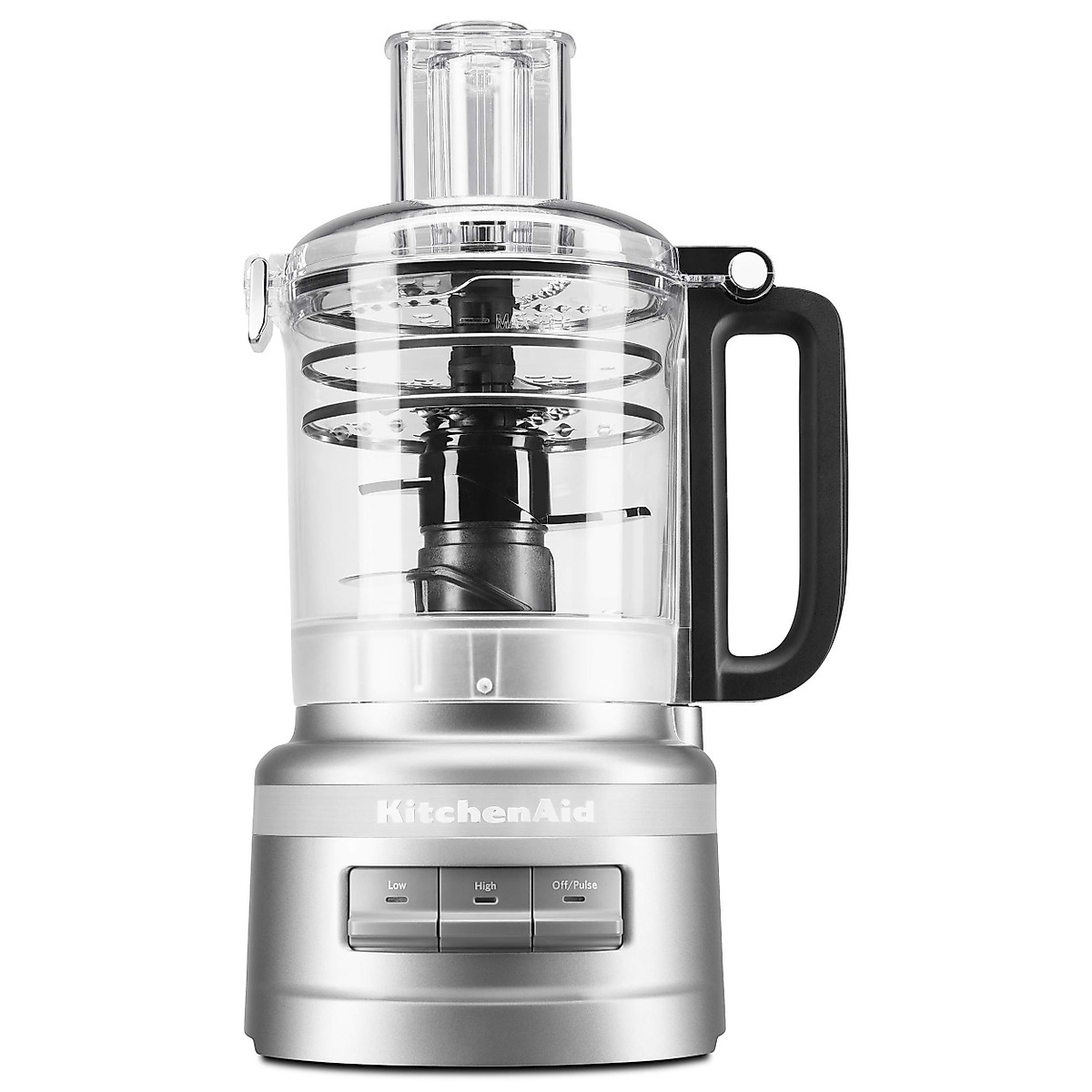KitchenAid KFP0919CU 9 Cup Plus Food Processor, Contour Silver (Renewed)
