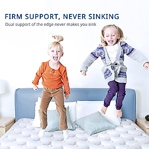 BedStory 14" Full Mattress in a Box, Hybrid Gel Memory Foam Mattress with Pocket Spring, Medium Firm Mattress with Dual Brim Design for Support&Pressure Relieving&Motion Isolation, USA Made