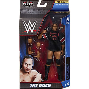 Mattel The Rock Top Picks Elite Collection Action Figure with Entrance Lantern, 6-inch Posable Collectible Gift for Fans Ages 8 Years Old & Up