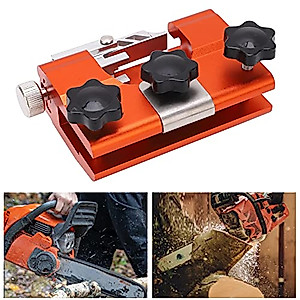 Hand Crank Chainsaw Sharpener Portable Manual Chain Sharpening Jig with Grinding Head Detachable Crank 1220in Chain Saw Guide Sleeve for Lumberjack Garden Worker