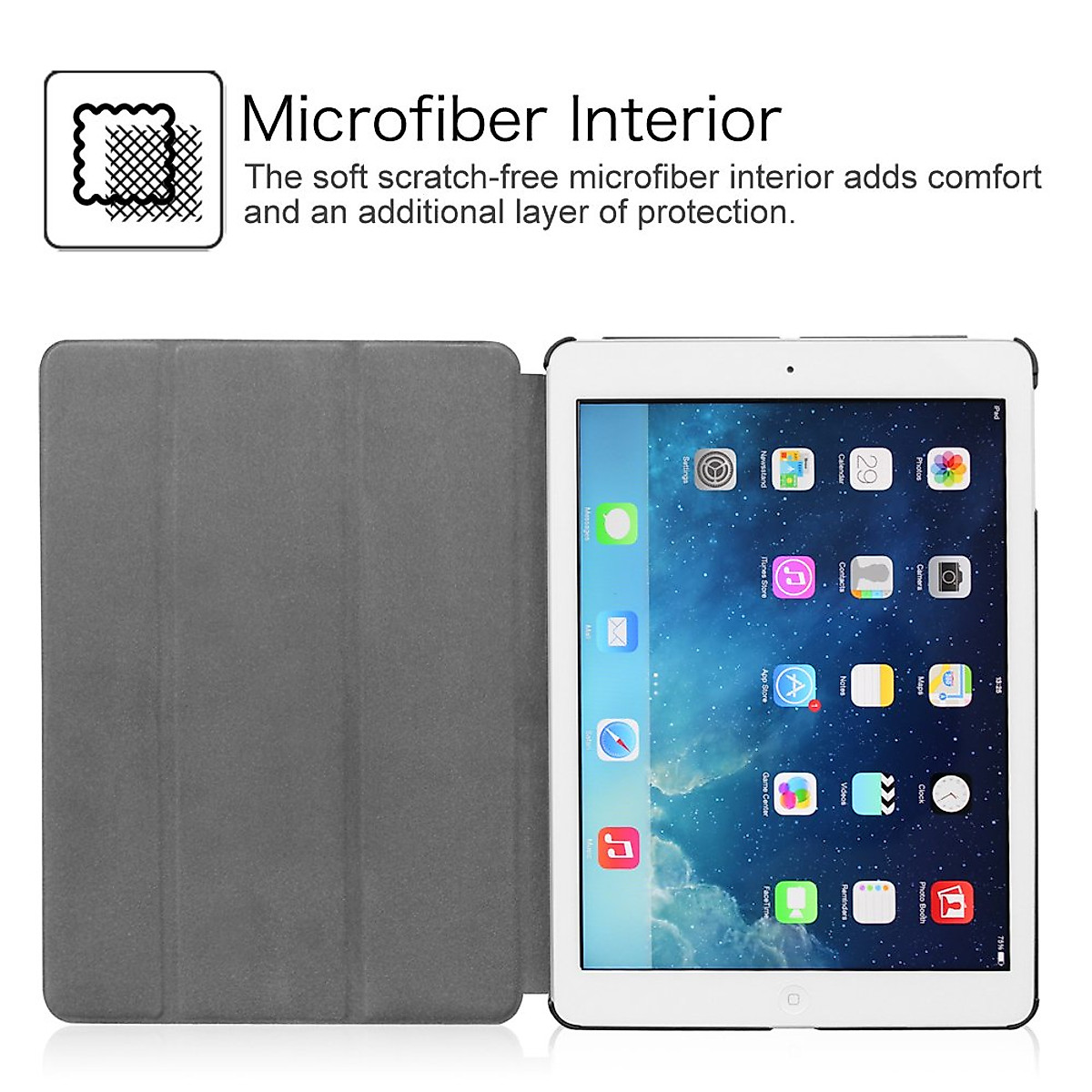 Fintie Slimshell Case for iPad Air 9.7" - Lightweight Stand Smart Protective Cover with Auto Sleep/Wake Feature for iPad Air 2013 Model, Black