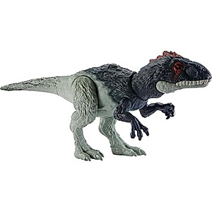 Mattel Jurassic World Dominion Wild Roar Eocarcharia Dinosaur Action Figure Toy with Sound & Attack Action, Plus Downloadable App & AR