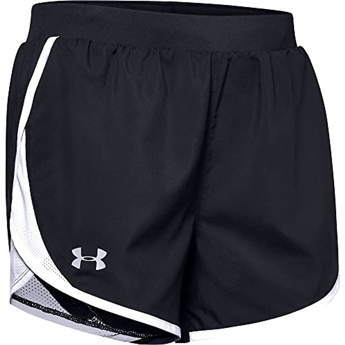 Under Armour womens Fly By 2.0 Running Shorts , Black (002)/White , X-Small
