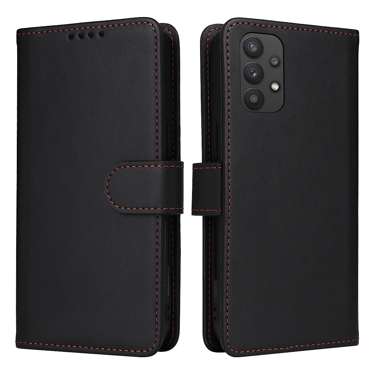 Wallet Case Compatible with Samsung Galaxy A32 5G/M32 5G Wallet Case Detachable Back Case with Card Holder/Wrist Strap, PU Leather Flip Folio Case with Magnetic Stand Shockproof Phone Cover ( Color :