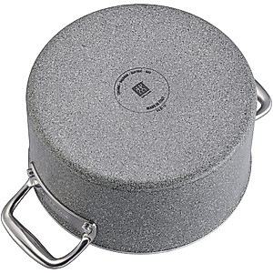 ZWILLING Vitale 6-qt Nonstick Dutch Oven with Lid, Aluminum, Scratch Resistant, Made in Italy, Gray