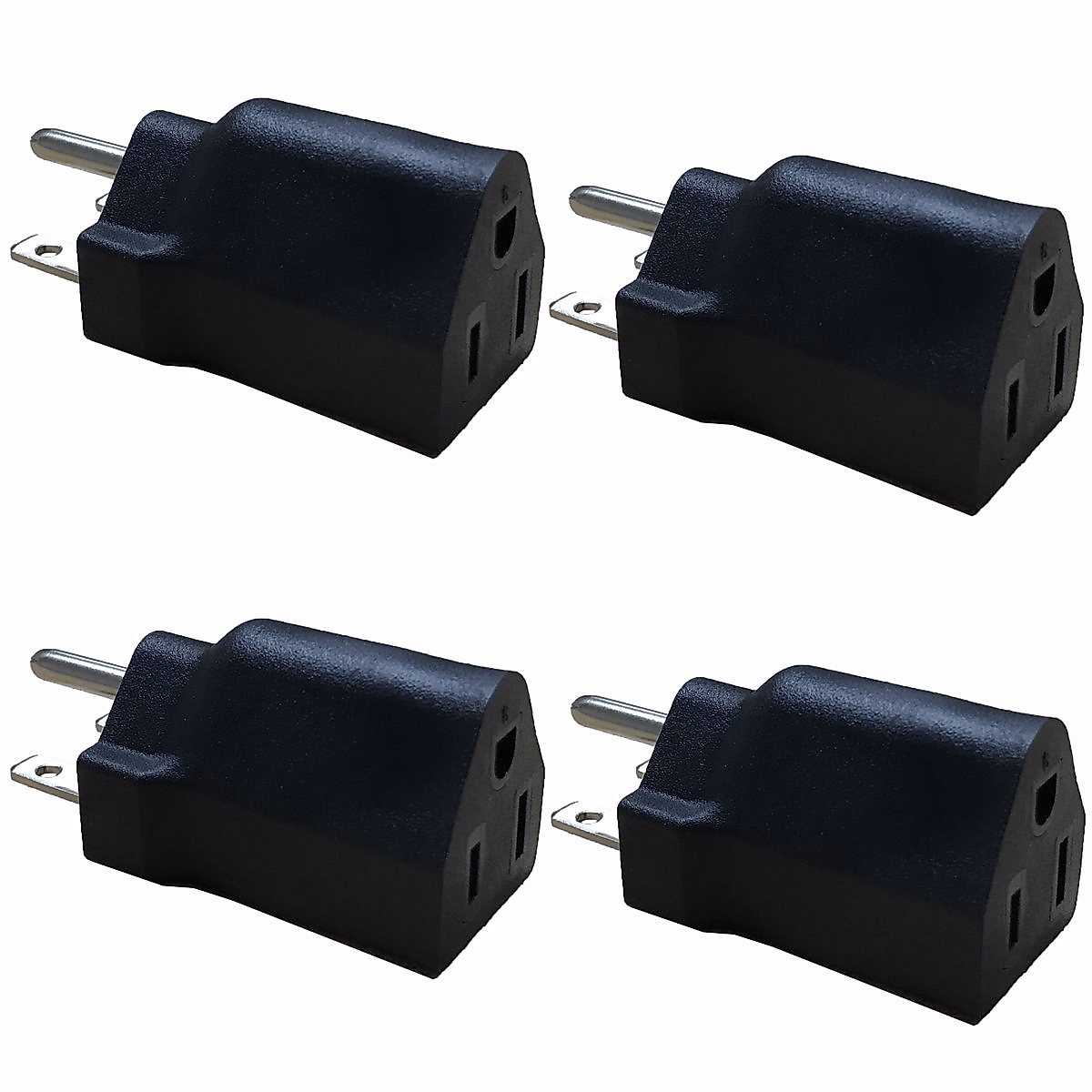 BloomGrow 110V / 120V to 220V / 240V Plug Adapter Electrical Converter for US (4 PCS)