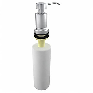 Ultimate Kitchen™ – Built-in FOAMING Soap Dispenser for Kitchen and Bathroom Countertop | Stainless Steel Foam Soap Pump with 17oz Under Counter Bottle | Installs Quickly | Satin Finish