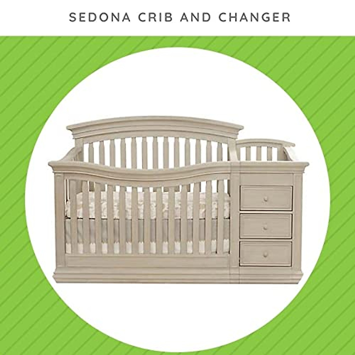 CC KITS Toddler Bed Safety Guard Rail Conversion Kit 152 for Sorelle Sedona Crib & Changer Combo (Rustic Taupe)
