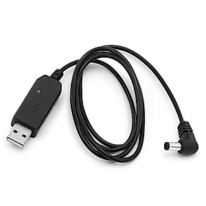 NEWASHAN Desktop Charger Replacement for Baofeng Radio BF-F8HP UV-5R 5RA 5RB 5RC 5RD 5RE 5RG UV-82 DM-5R TYT TH-F8 Walkie Talkie Li-ion Battery Charging Dock Cradle Base (USB Adapter)