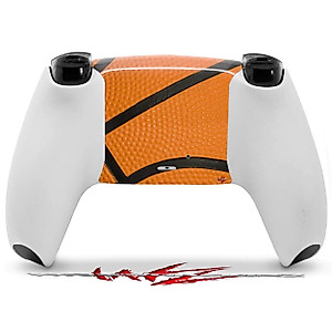 WraptorSkinz Skin Wrap compatible with Sony PS5 DualSense Controller Basketball (CONTROLLER NOT INCLUDED)