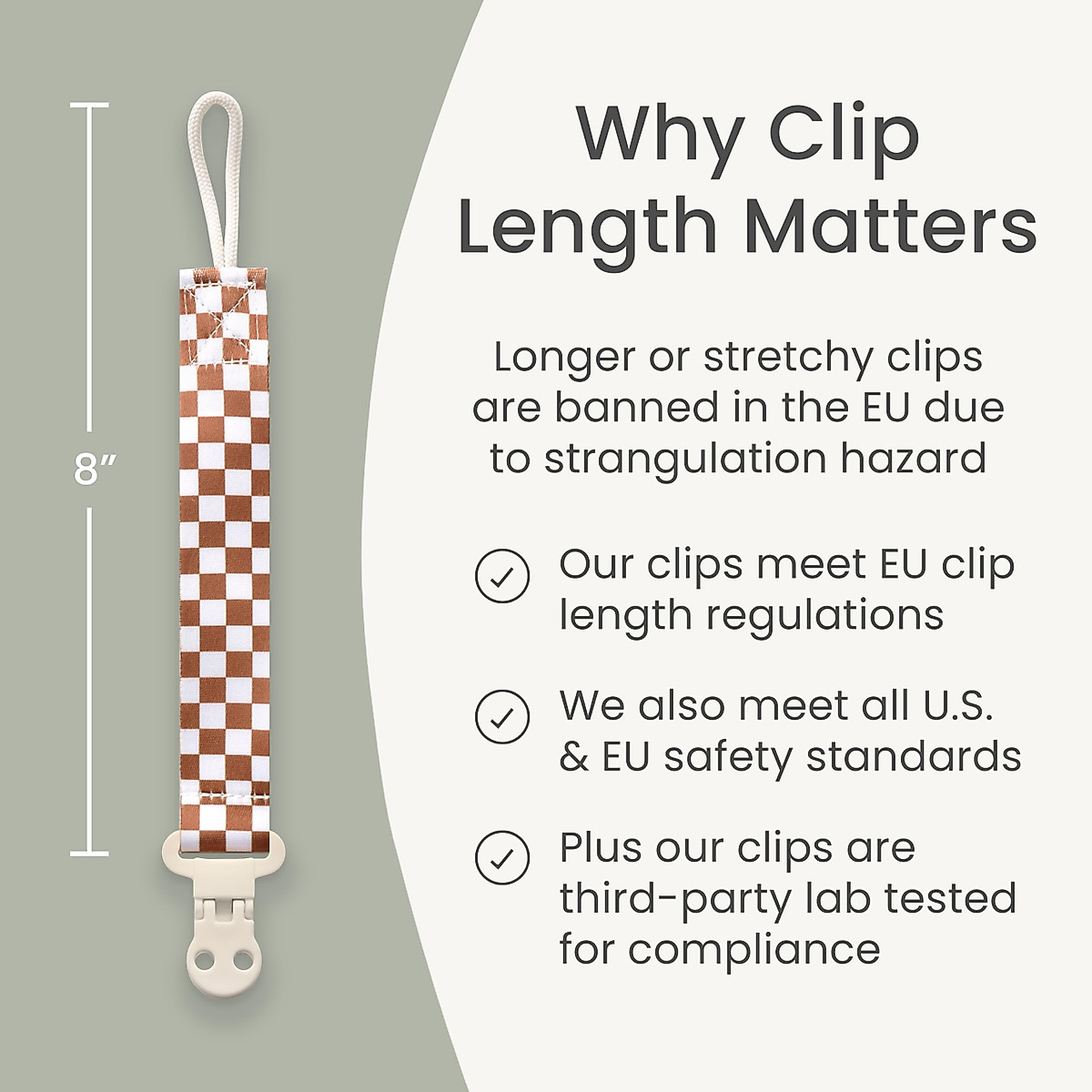 Stadela Baby Pacifier Clip Leash Soothie Holder Unisex for Girl or Boy 4 Pack Gift Set Universal Fit (Luna)