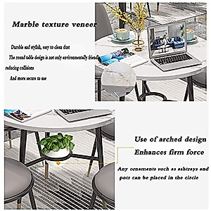 Office Business Hotel Lobby Dining Table Set, Business Coffee Table Office Table and Chair Set, Office Table and Chair Set Creative Round Table Study Living Room Bedroom Home Company Company Shop Rece