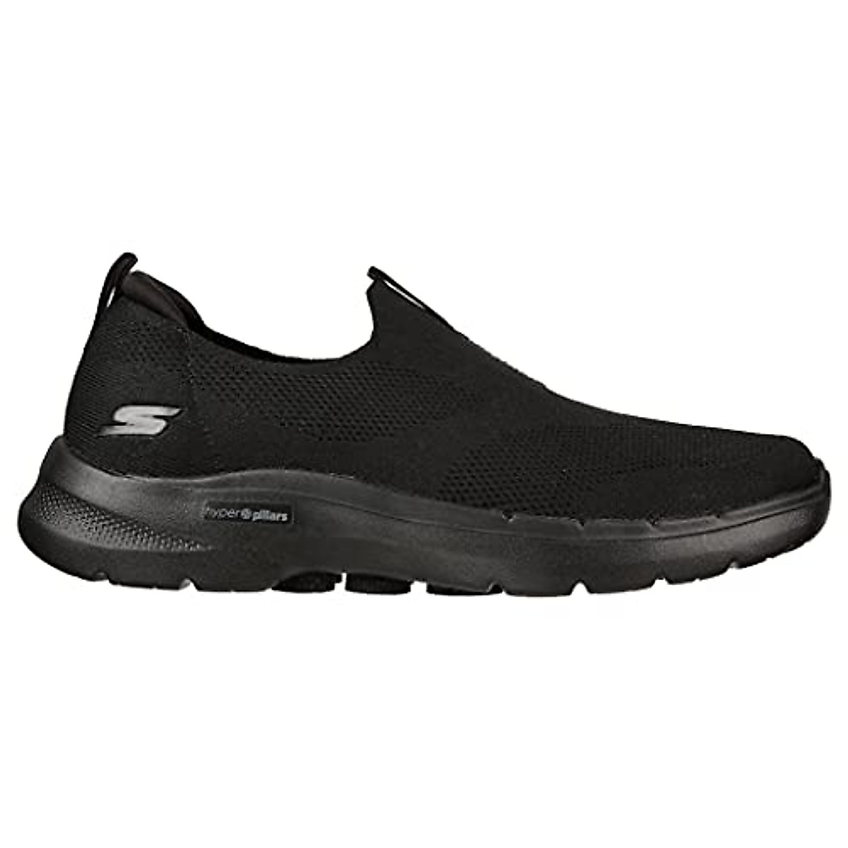 Skechers mens Gowalk 6 - Stretch Fit Slip-on Athletic Performance Walking Shoe, Black, 9 X-Wide US