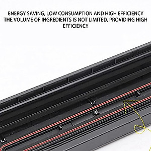 Automatic Vacuum Sealer for Food Meat Cooking Cold Storage Beef Fish Vegetables and Leftovers (Black, One Size)