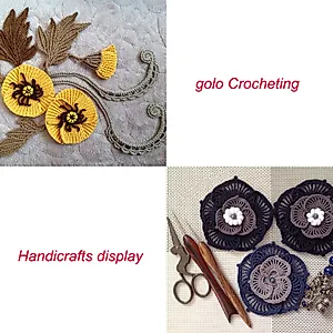 golo Crochet Thread Size 30 Colored Yarn for Sewing Blue Yarn 633