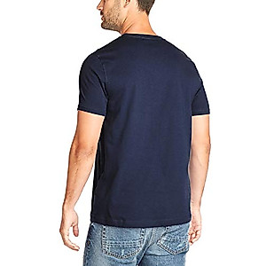 Nautica Men's Short Sleeve Crew Neck T-Shirt, Navy Solid, Large