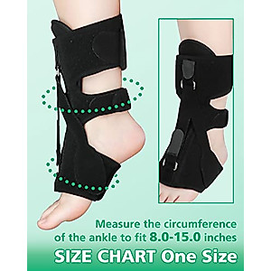 GOANDO 2 Pack Plantar Fasciitis Night Splint Upgrade Foot Brace Plantar Fasciitis Relief Splint Fit Women Men Adjustable Orthotic Stretcher Support Relief Foot Drop Achilles Tendonitis Day&Night