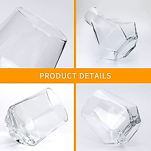 Cadamada Wine Decanter,Diamond Carafe Set with Cork Ball Stopper,Delicate Decanter Set for Tequila, Brandy, Scotch & Vodka, Gifts, Bar & Party Decorations