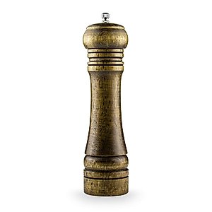 DIGITBLUE Wood Pepper Grinder, Capstan Pepper Mill Ceramic Rotor with Strong Adjustable Coarseness, Wood Pepper Grinder 8 Inch Hand Operated