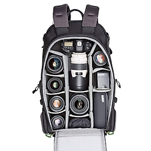 MindShift Gear BackLight 36L Backpack for 2x DSLR, 4 to 6 Lenses, Flash, 15" Laptop and 10" Tablet, Charcoal