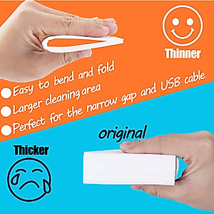 100PCS Eraser Sheets, Magic Cleaning Sponge Disposable, Thin Nano Dish Sponge Cleaner Pads Eraser Wipes for Kitchen Shoe Furniture Bathroom Shower Sink Hard-to-Reach Places