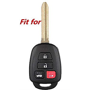 KAWIHEN Silicone Key Fob Protector Cover Fit for Scion FR-S Tc Toyota Avalon Camry Corolla Highlander RAV4 Venza Yaris HYQ12BDM HYQ12BEL HYQ12BDP