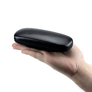 IFAMIO 3 Pack Glasses Case Hard Shell Eye Glass Case Glasses Holder Pocket Portable Sunglass Protector Case Fit Most Eye Glasses and Sunglasses (Black)