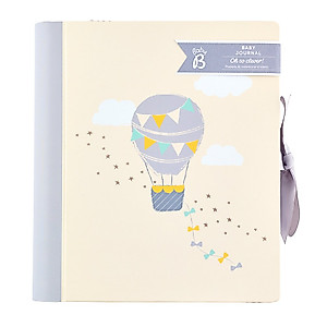 Busy B 6584 "Baby B Baby Journal with Pockets and Stickers, Neutral