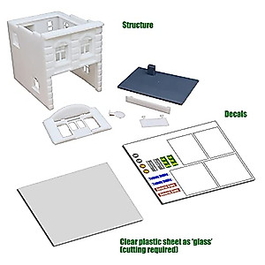 Outland Models Railway Layout Classic 2-Story City Shop Type G 1:87 HO Scale