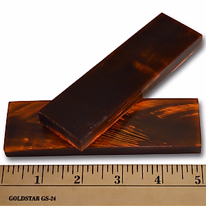 Whole Earth Supply 5 inch Black Buffalo Horn Red Streaks Handle Scales Set Pair Handles Material for Knife Making Blanks Blades Knives Custom