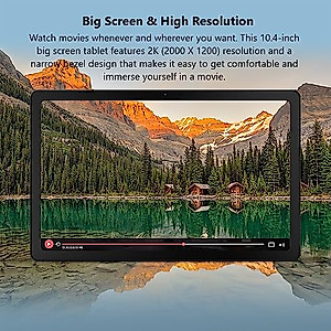 Acer Iconia Tab P10 P10-11-K5P5 Tablet | 10.4" 2K 2000 x 1200 IPS Touch | MediaTek MT8183C Octa-Core CPU | 4GB LPDDR4 | 64GB eMMC | WiFi-5 | Front 5MP & Rear 8MP Webcam | Portfolio Case | Android 12