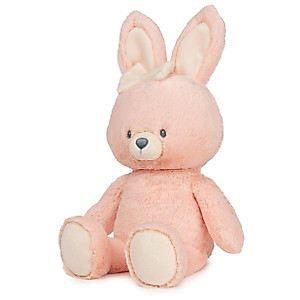 GUND Baby Sustainable Bunny Plush, Stuffed Animal Made from Recycled Materials, Gift for Babies and Newborns, Pink/Cream, 13”