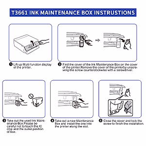 Aomya T366 T366100 T3661 Maintenance Box for XP-15000 XP-6000 XP-6100 XP-970 XP-8500 XP-8600 XP-8700 Expression Premium Photo Printer