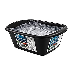 Camco 43518 Black Sink Kit with Dish Drainer, Dish Pan and Sink Mat