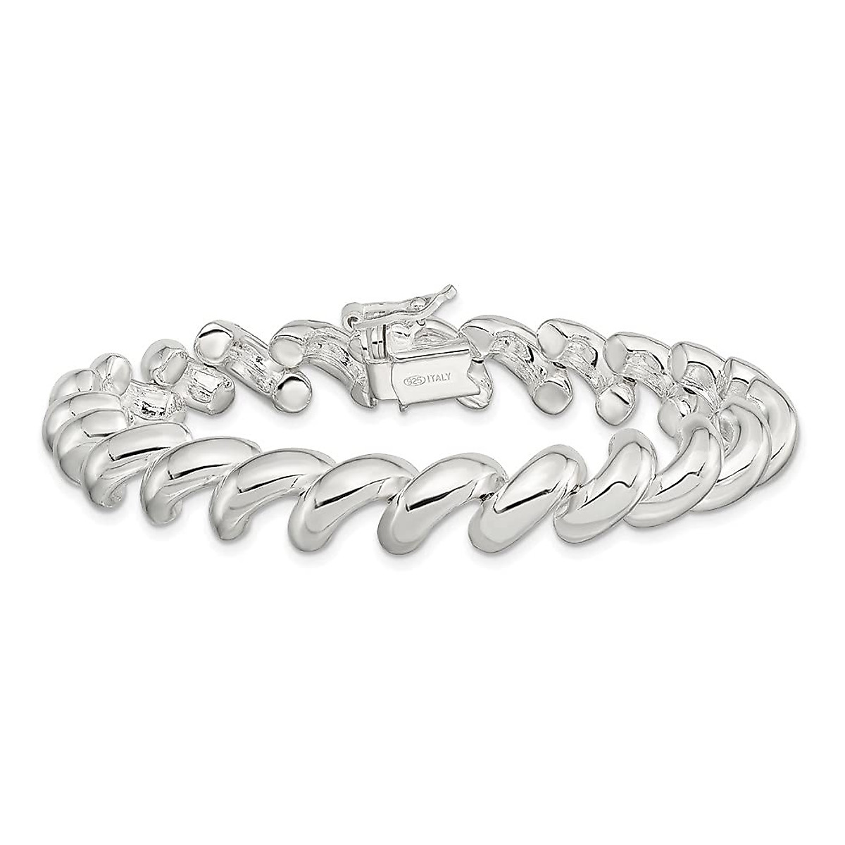 Sterling Silver 10mm San Marco Bracelet 7in 10mm style QM17-7