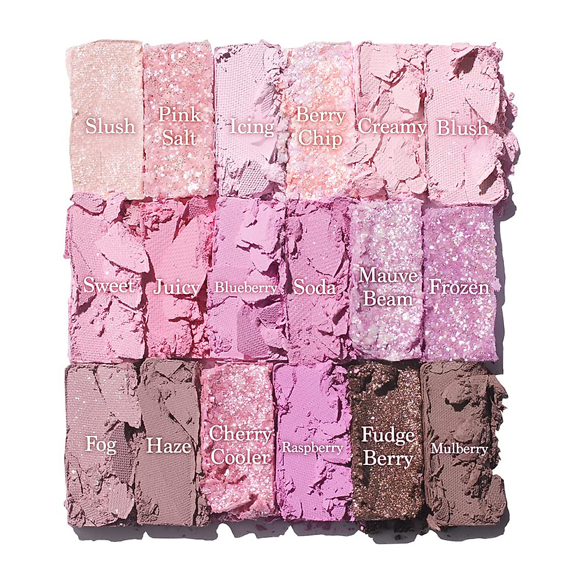 dasique Shadow Palette #18 Berry Smoothie l Vegan, Cruelty-Free l 18 Blendable Shades in Smooth Matte and Shimmer Finishes with Gorgeous Pearls