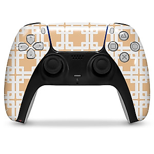 WraptorSkinz Skin Wrap compatible with Sony PS5 DualSense Controller Boxed Peach (CONTROLLER NOT INCLUDED)