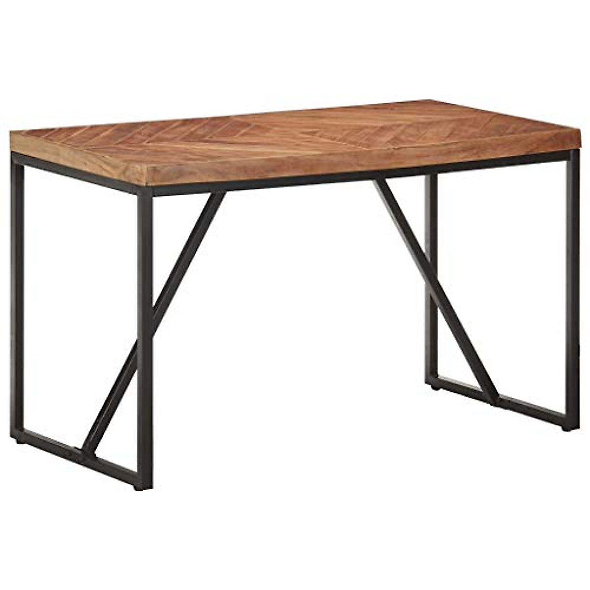 YPWRENH Rectangular Wooden End Table Dining Table 47.2"x23.6"x29.9" Solid Acacia and Mango Wood for Dining Room, Kitchen or Living Room