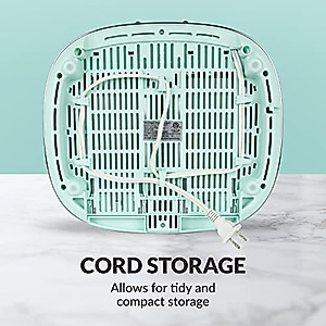 Nostalgia Classic 4-Slice Wide Slot Toaster, Retro Vintage Design With Six Toasting Settings & Removable Crumb Tray, Aqua