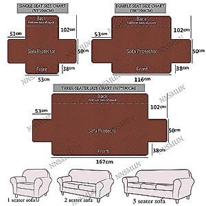 Armrest Chair Covers, Sofa Arm Protector Covers, Plush Armchair Cover, Furniture Protector Corner Sofa, Stretch Armchair Couch Arm Rest Cover for Recliner, Chair, Sofa (Beige,3 seater(167*190CM))