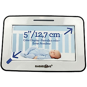 Babies R Us 5 Inch Video Baby Monitor with Night Vision, Color, Flat Screen, Video and Sound Baby Monitor